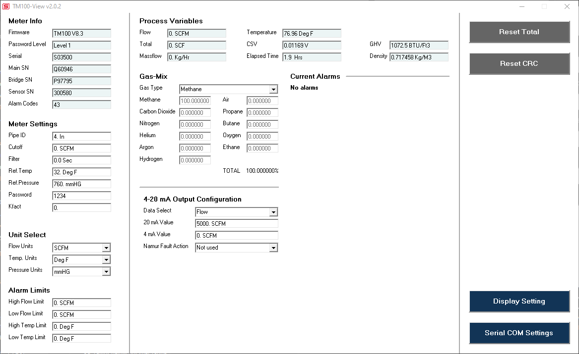 TM100-View Software | Sierra Instruments