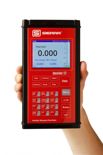 Clamp-On Ultrasonic Portable Flow Meter - InnovaSonic 210